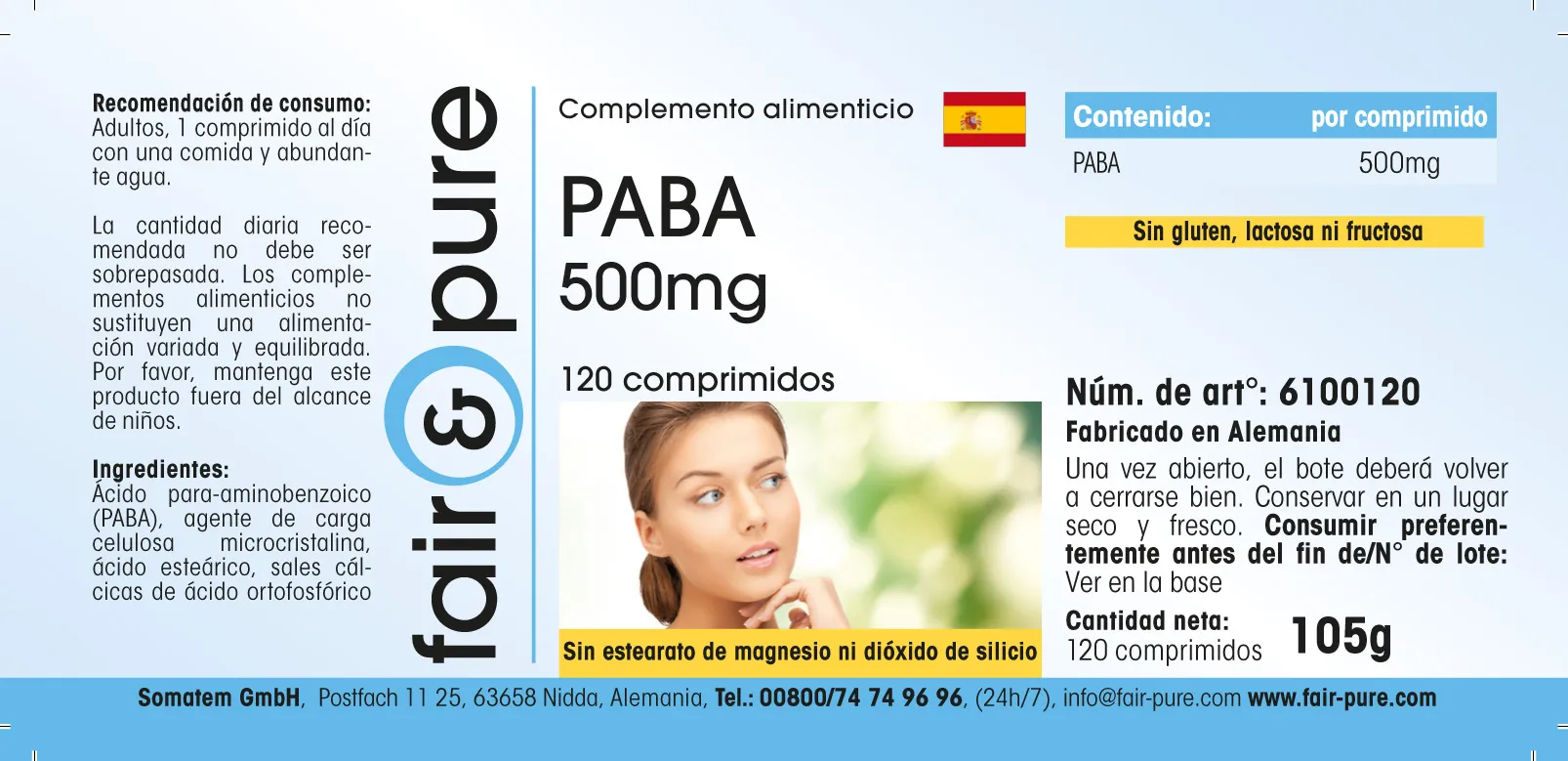 PABA 500mg | 6100120